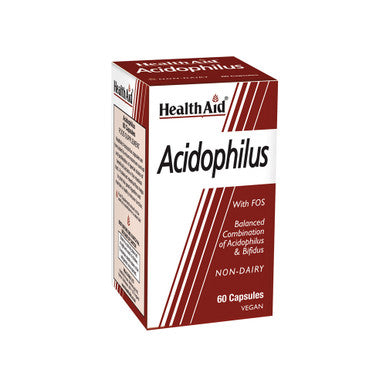 HealthAid Acidophilus Probiotic with FOS 60 Capsules | LloydsPharmacy