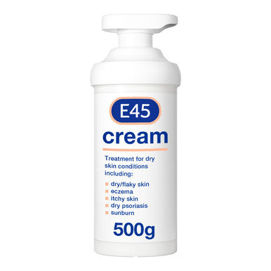 E45 Moisturiser Cream Moisturiser Pump 500g | LloydsPharmacy