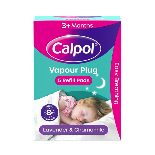 Calpol Vapour Plug Refills Lavender & Chamomile 5 Refill Pads ...