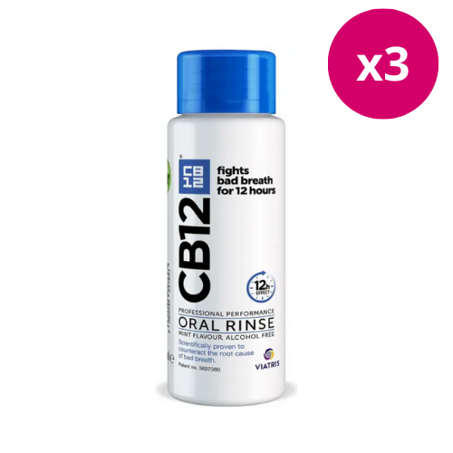 CB12 Mint-Menthol Mouthwash x 3 | LloydsPharmacy