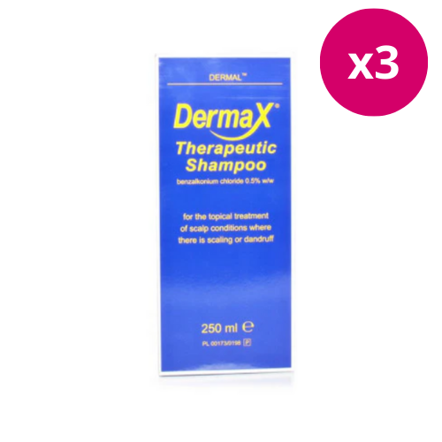 Dermax Therapeutic Shampoo 250ml x 3 | LloydsPharmacy