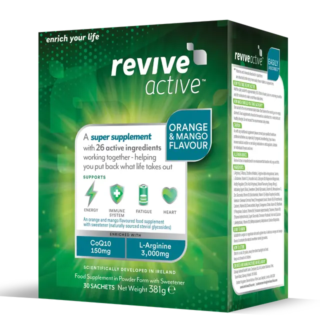 Revive Active Active Energy Supplement Orange and Mango Flavour 30 Day ...