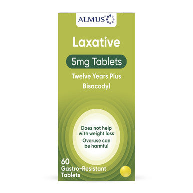 Almus Laxative 5mg Tablets 12 yr+ 60 Tablet | LloydsPharmacy