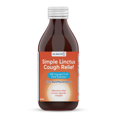 Almus Simple Linctus Cough Relief 125mg/5ml Oral Solution 200ml ...
