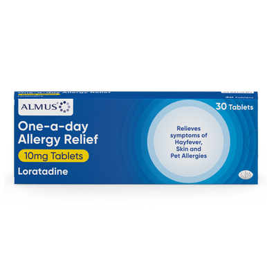 Almus One-A-Day Allergy Relief Loratadine 1mg Tablets | LloydsPharmacy