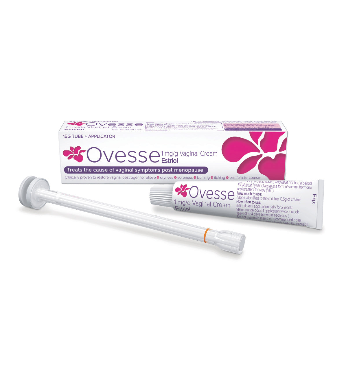 Ovesse 1mg/g Vaginal Cream - 15g Tube + Applicator | LloydsPharmacy