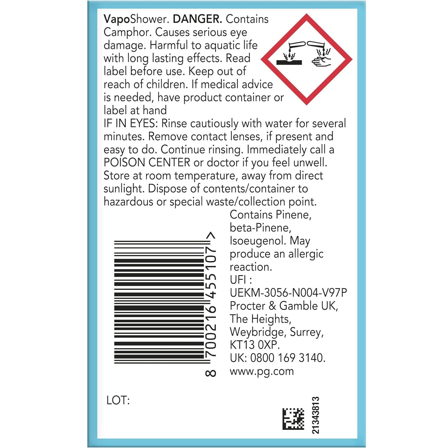 Vicks Vapo Shower With Menthol & Camphor Scents Soothing Vapors 5 ...