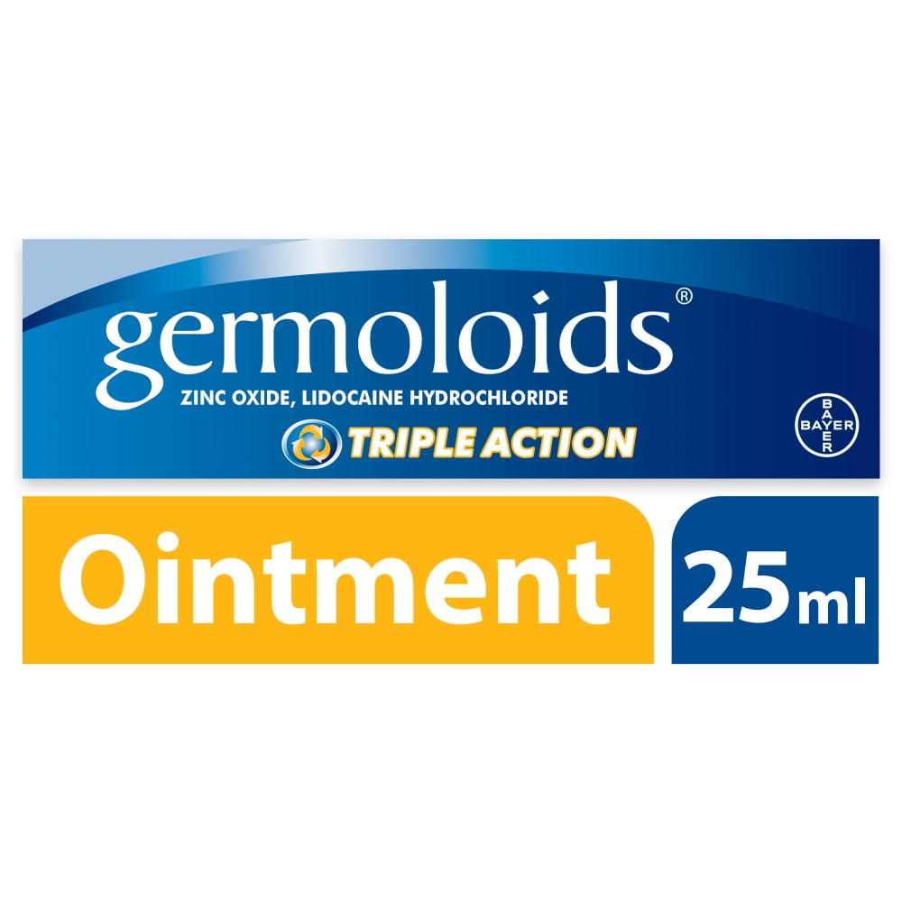 Germoloids Triple Action Haemorrhoids & Piles Ointment 25ml ...