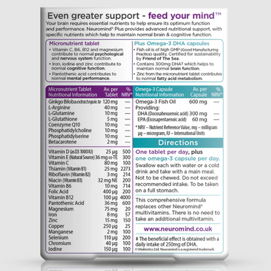 Vitabiotics Neuromind Plus 56 Tablets Capsules | LloydsPharmacy