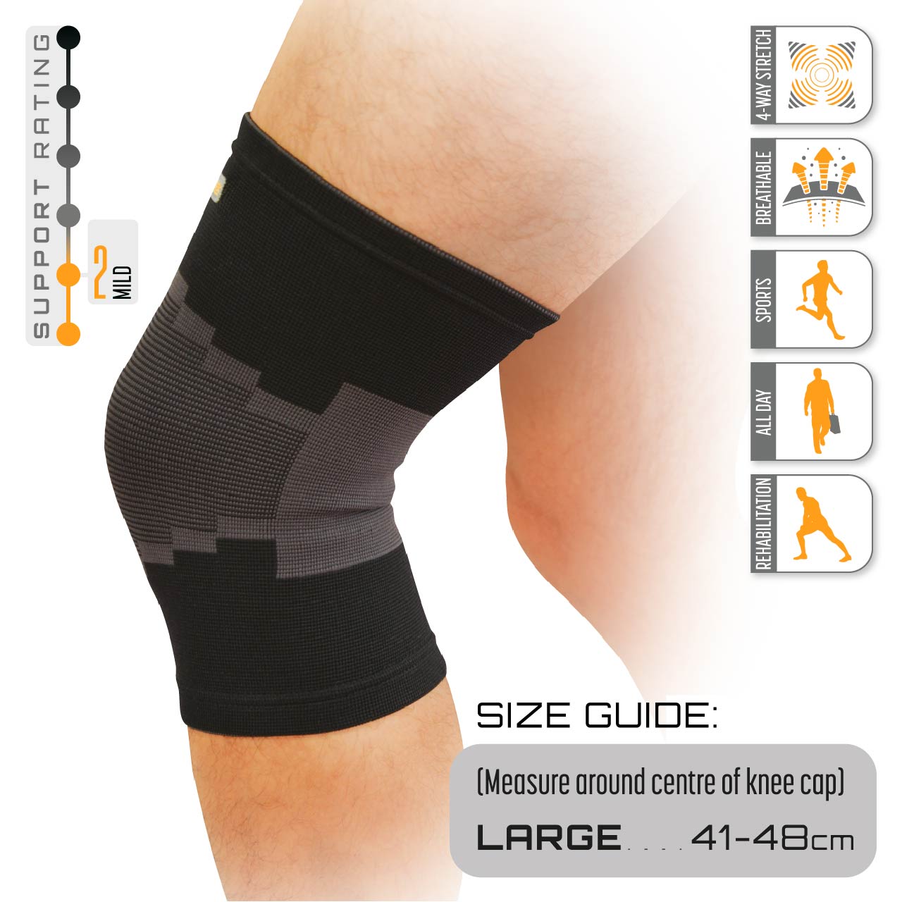 Protek Elasticated Knee Support - Large | LloydsPharmacy