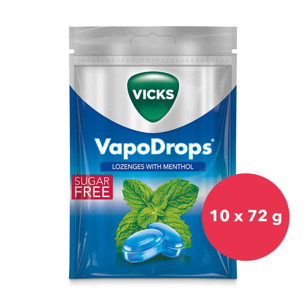 VICKS VapoDrops sugar free vegan lozenges with menthol oil | LloydsPharmacy