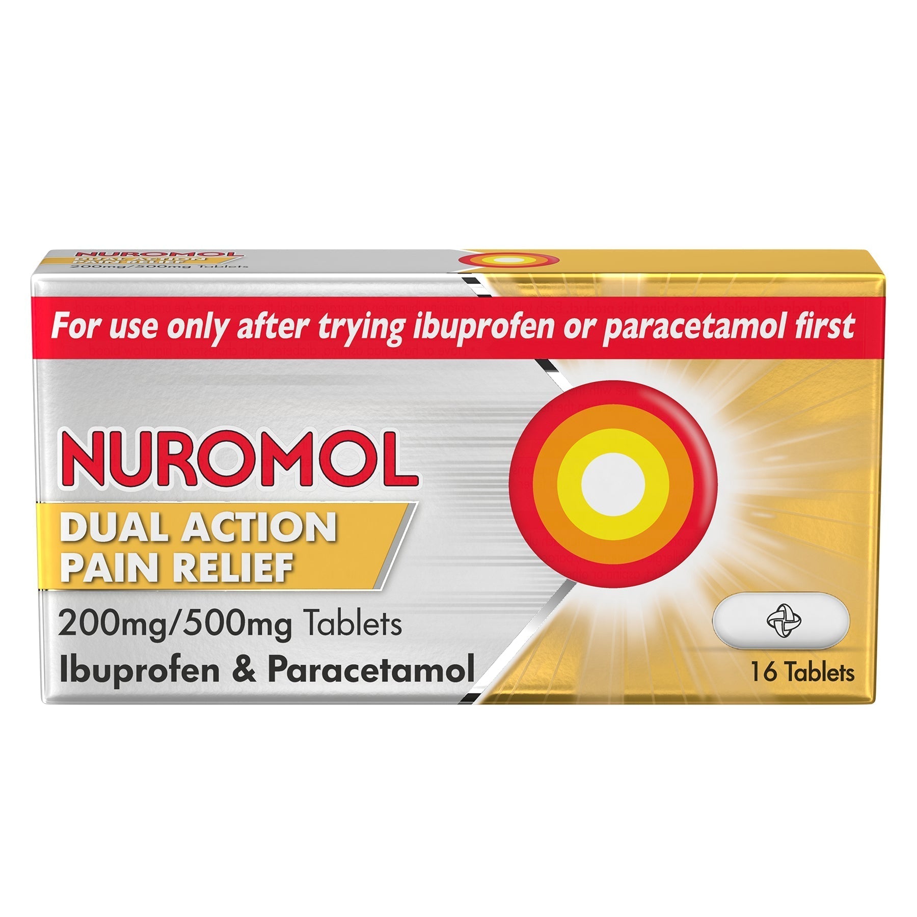 Nuromol dual action pain relief tablets – LloydsPharmacy
