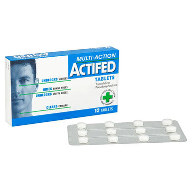 Actifed Multi-Action 12 Tablets | LloydsPharmacy