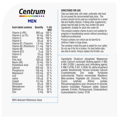 Centrum Men Multivitamins and Minerals 60 Tablets | LloydsPharmacy