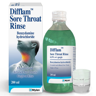 Difflam Sore Throat Rinse 200ml | LloydsPharmacy