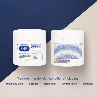 E45 Moisturiser Cream 125g | LloydsPharmacy
