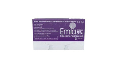 Emla Cream 5x5g Tubes with 12 Dressings 1 Pack | LloydsPharmacy