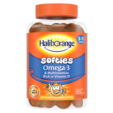 Haliborange Omega-3 & Multivitamin Orange Softies 60 Pack | LloydsPharmacy