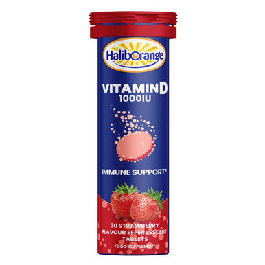 Haliborange Vitamin D 1000iu Strawberry Effervescent 20 Tablets ...