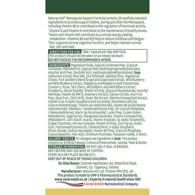 Natures Aid Menopause Support Formula 30 Capsules | LloydsPharmacy