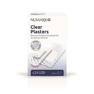 Numark Clear Plasters Assorted Sizes 24 Plasters| LloydsPharmacy