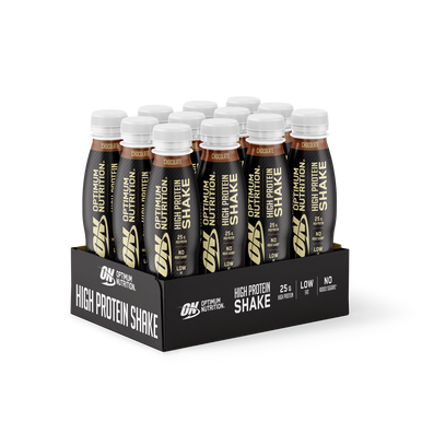 Optimum Nutrition High Protein Shake Multipack - Chocolate 330mlx12 ...