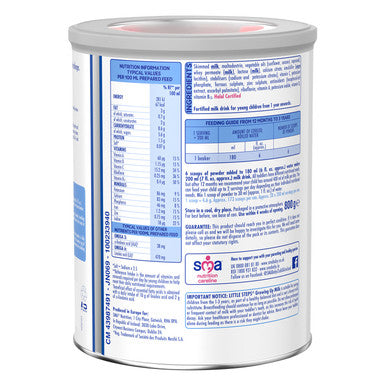 SMA Little Steps Growing Up Milk 1-3 Years 800g | LloydsPharmacy